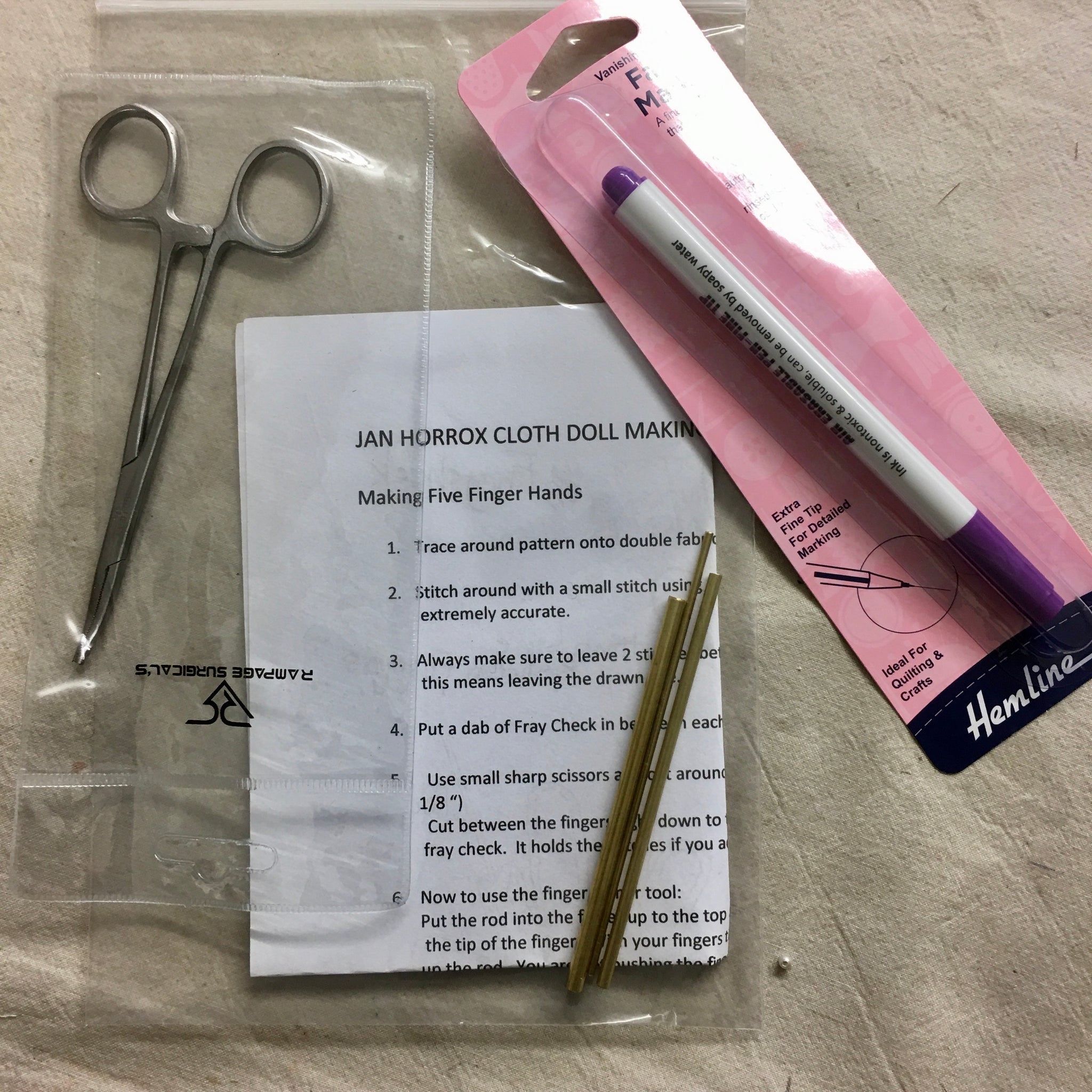 Advanced Doll makers Kit – Jan Horrox Cloth Doll and Textile Supplies